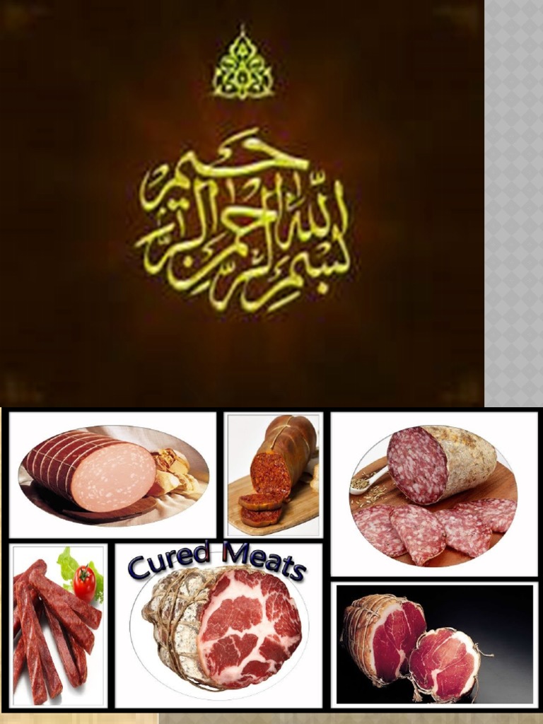 Curing of Meat | PDF | Curing (Food Preservation) | Preservation Methods
