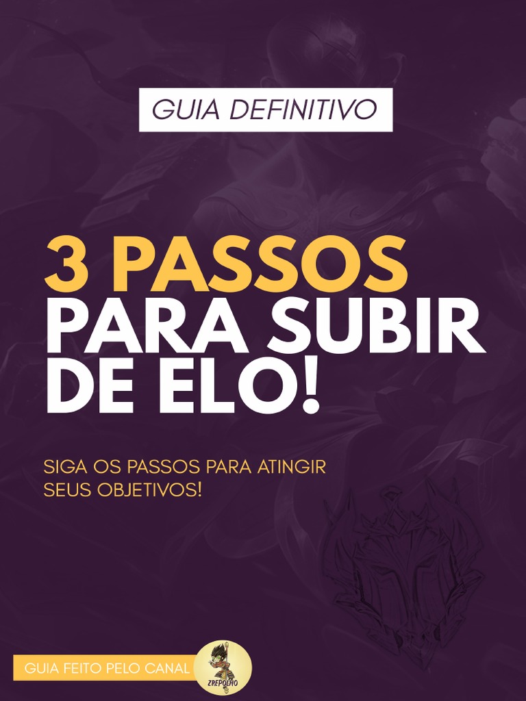 E-Book Digital 3 Passos para Subir de Elo | PDF