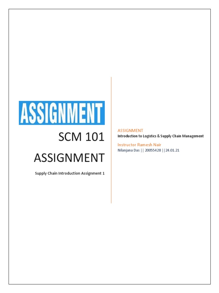 SCM Students' Assignment Guide | PDF | Supply Chain Management | Supply ...