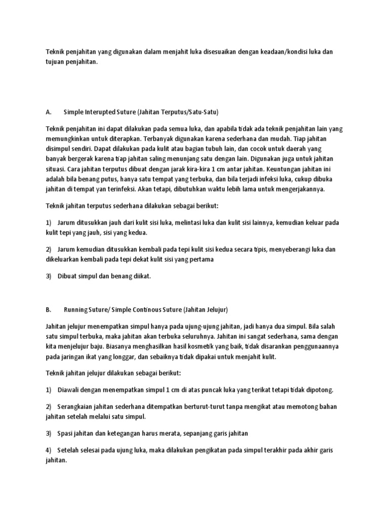 Teknik Hecting | PDF