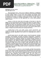 Powerpoint Presentation of Safe Spaces Act RA 11313 | PDF | Sexual ...