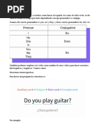 Ejercicios Prácticos Usando Los Auxiliares Do Y Does | PDF
