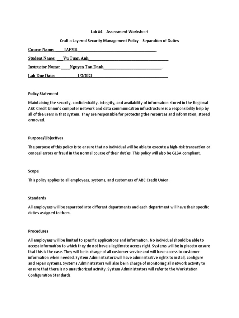 Lab 4 | PDF | Information Security | Computer Network