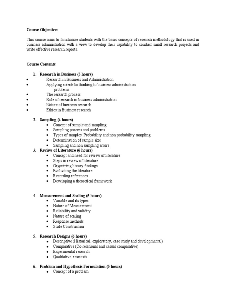 Research Methodology - Pokhara Bba | PDF | Scientific Method | Hypothesis