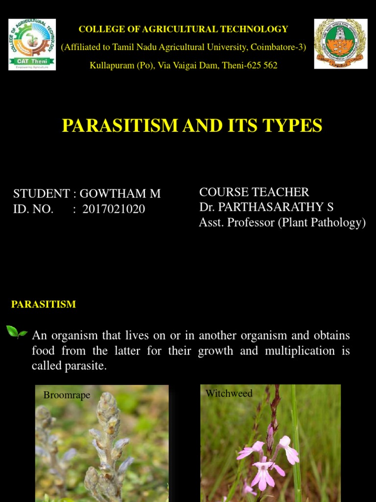 Parasitism and Its Types | PDF | Parasitism | Plant Pathology