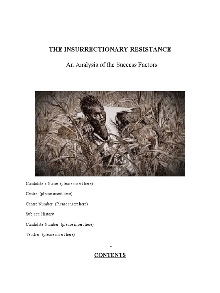 Caribbean History SBA 2017 Sample | PDF | Slavery | North America