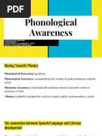 Phonological Awareness Hierarchy PDF | PDF | Syllable | Phoneme