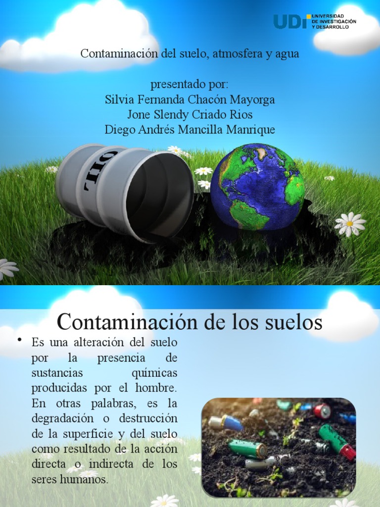 Contaminación Del Suelo, Atmosfera y Agua | PDF | La contaminación del ...