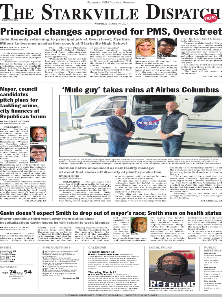 Starkville Dispatch Eedition 3-10-21 | PDF | Joe Biden | Democratic ...