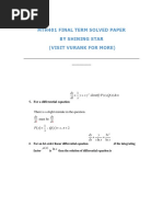 MTH603 MIDTERM SOLVED MCQS by JUNAID | PDF | Eigenvalues And Eigenvectors | Matrix (Mathematics)