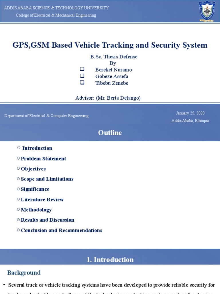 GPS, GSM Based Vehicle Tracking and Security System | PDF | Global ...