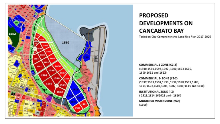 Proposed Developments On Cancabato Bay: Tacloban City Comprehensive ...