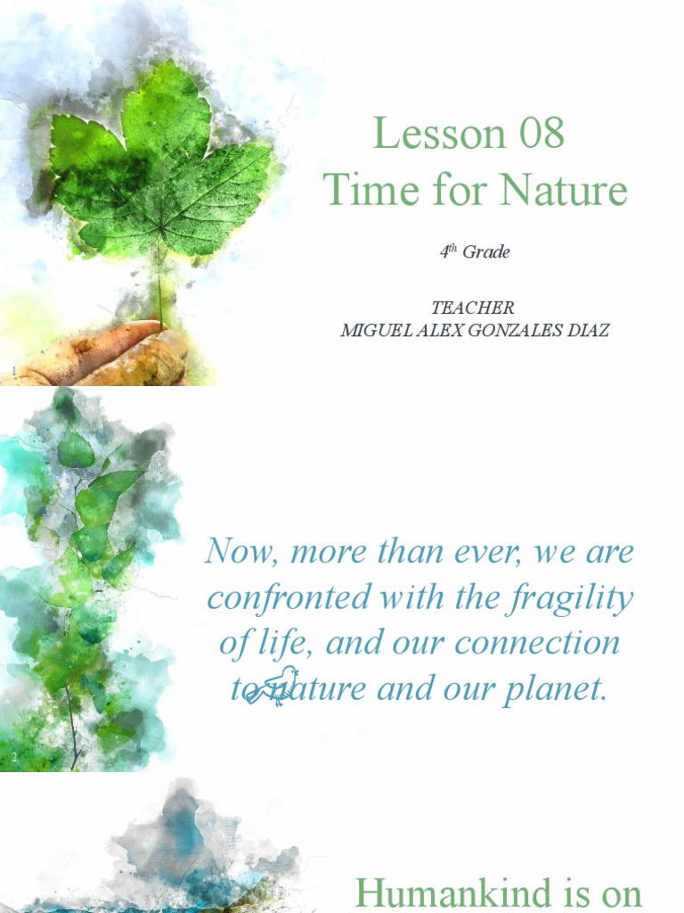 Lesson 08 Time For Nature: 4 Grade | PDF