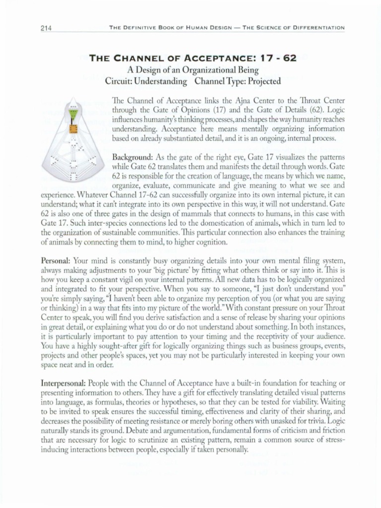 The Channel of Acceptance:: The Definitive Book of Human Design - The ...