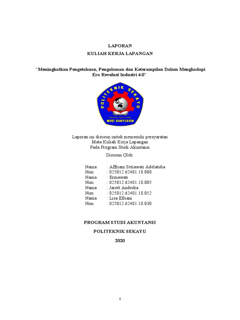 Laporan KKL 1234 | PDF