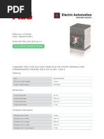 1SDA067020R1 xt2n 160 Tma 160 1600 3p F F | PDF | Electric Power Distribution | Components