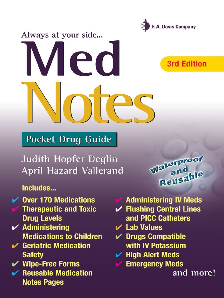 Pocket Drug Guide | PDF | Intravenous Therapy | Blood Plasma