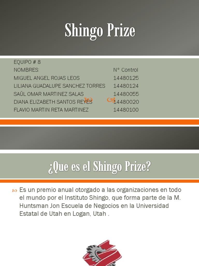 Shingo Prize | PDF | Economias | Business