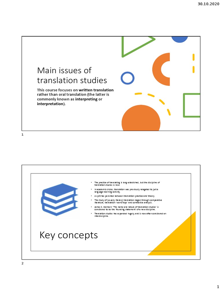 Key Issues in Translation Studies | PDF | Translations | Linguistics