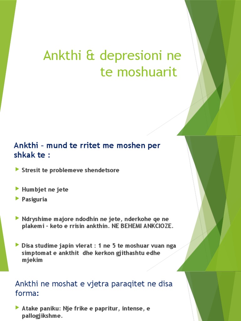 Ankthi Depresioni Ne Te Moshuarit | PDF