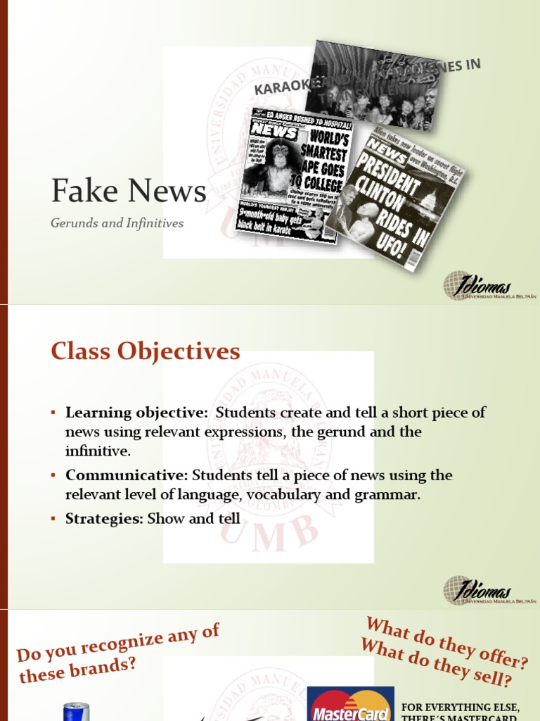 3B PPT - Fake News | PDF | Verb | Linguistic Morphology
