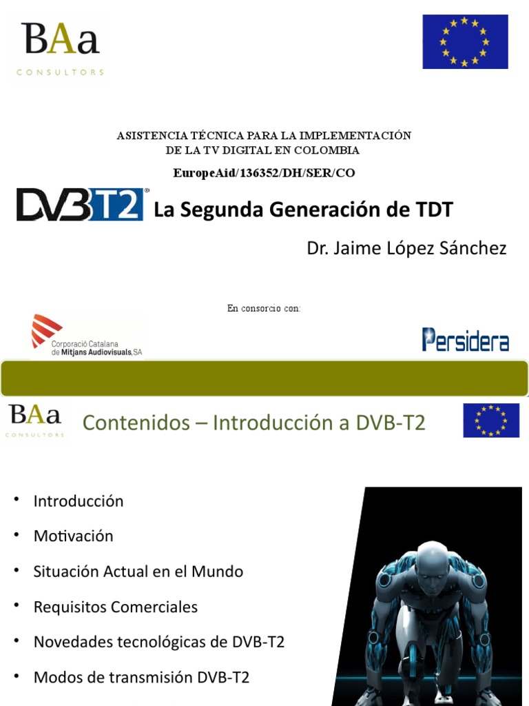 Presentacion de DVB-T2 | PDF | Televisión digital | Televisión