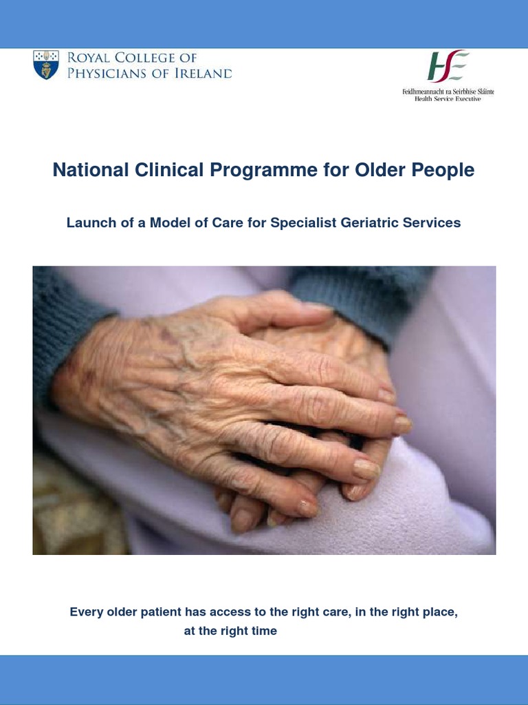 Launch of A Model of Care For Specialist Geriatric Services | PDF ...