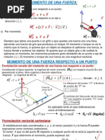 Formulario Estatica | PDF | Física | Análisis matemático