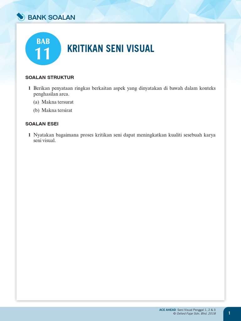 AA STPM Seni Visual CW (B11) 2nd | PDF