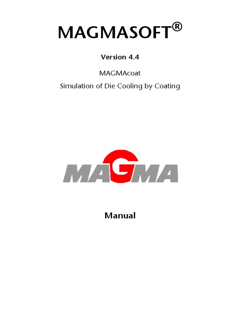 Magmasoft: Magmacoat Simulation of Die Cooling by Coating | PDF ...