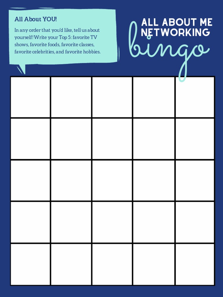 BINGO - All About Me-2 | PDF | Lifestyle