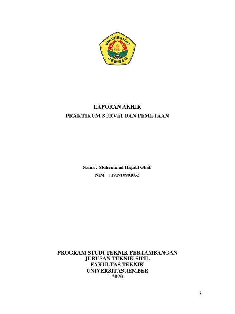 Laporan Akhir Praktikum Survey Dan Pemetaan | PDF