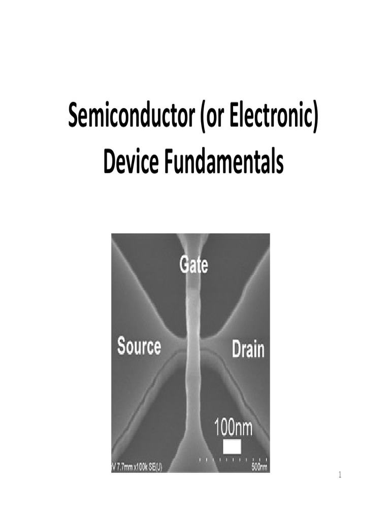 Semiconductor Fundamentals 2020 | PDF