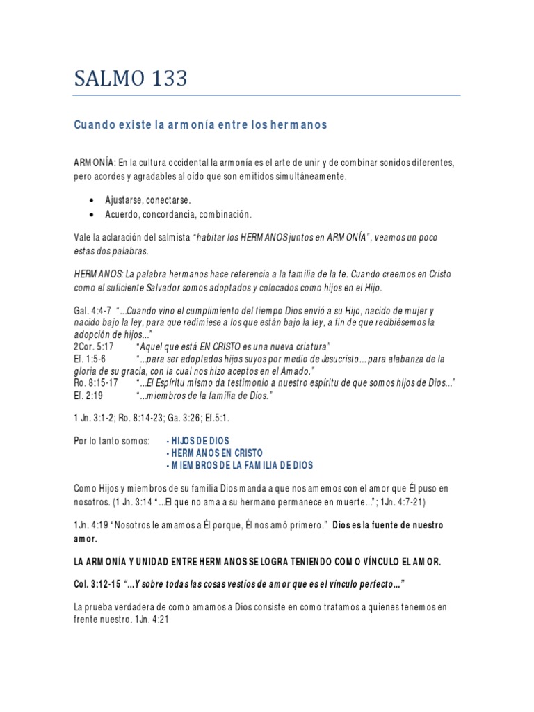 Salmo 133 | PDF | Sacerdote | Cristo (título)
