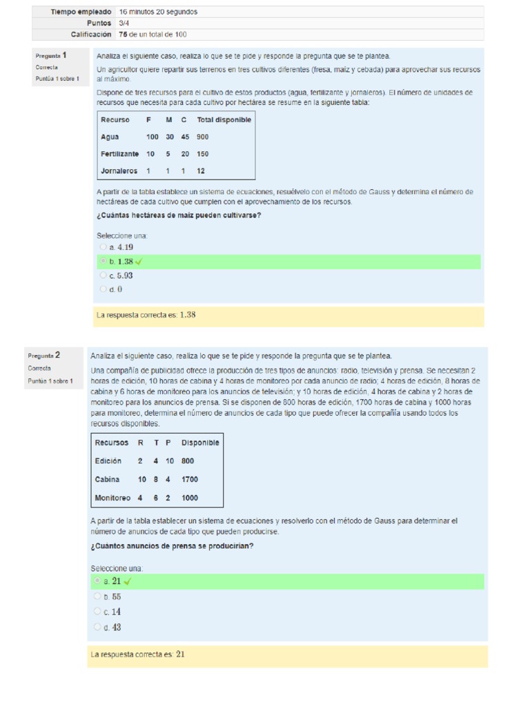 Matrices para Solucionar | PDF