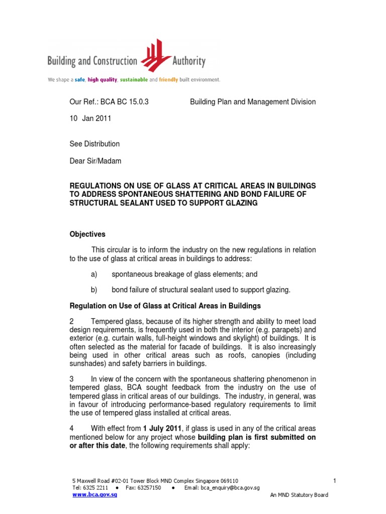 Regulations on Glass and Sealants | PDF | Glasses | Building Engineering