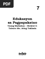 Talento at Kakayahan Activity Sheet | PDF