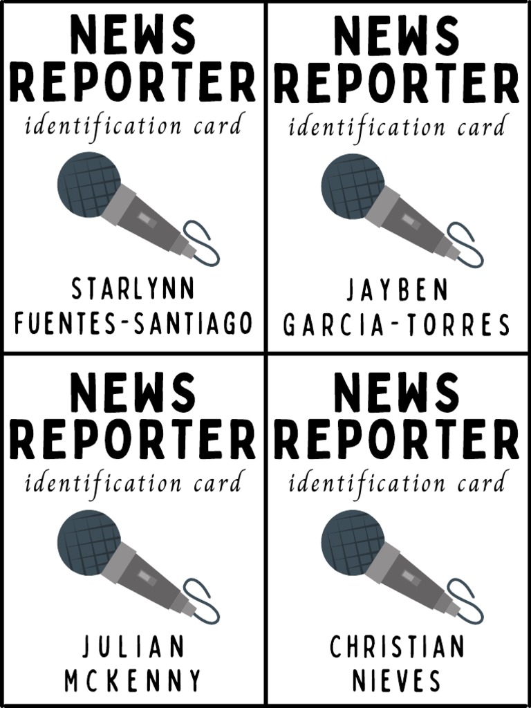 Reporter ID Cards | PDF | Politics | Social Science