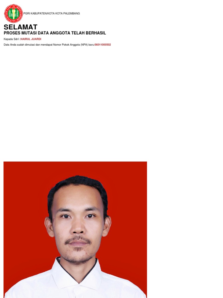 Registrasi Anggota | PDF