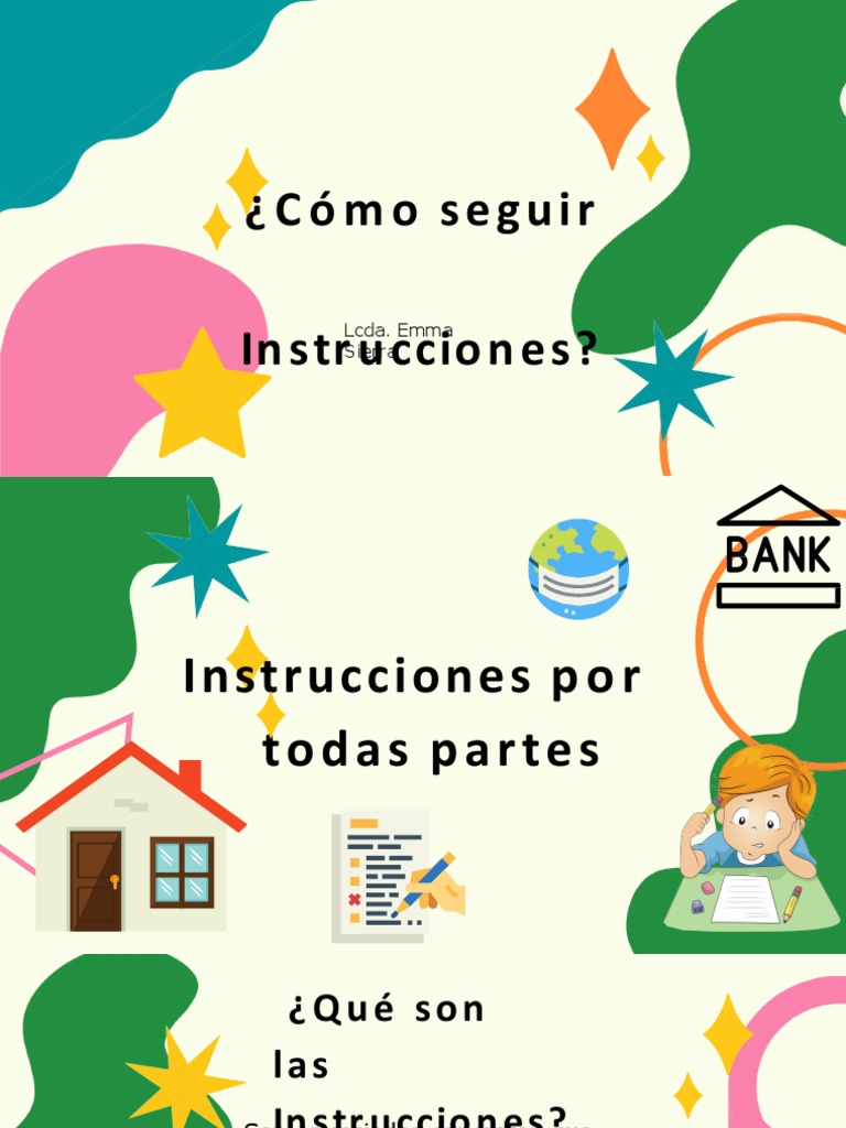 ¿Cómo Seguir Instrucciones | PDF