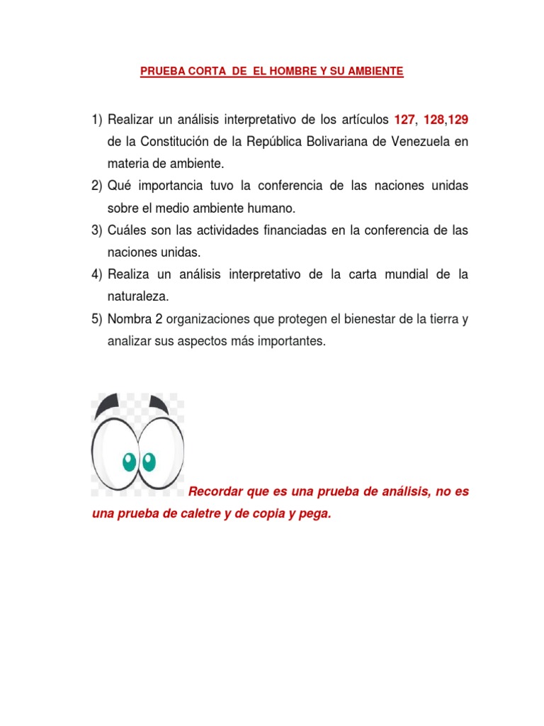 Prueba Corta | PDF
