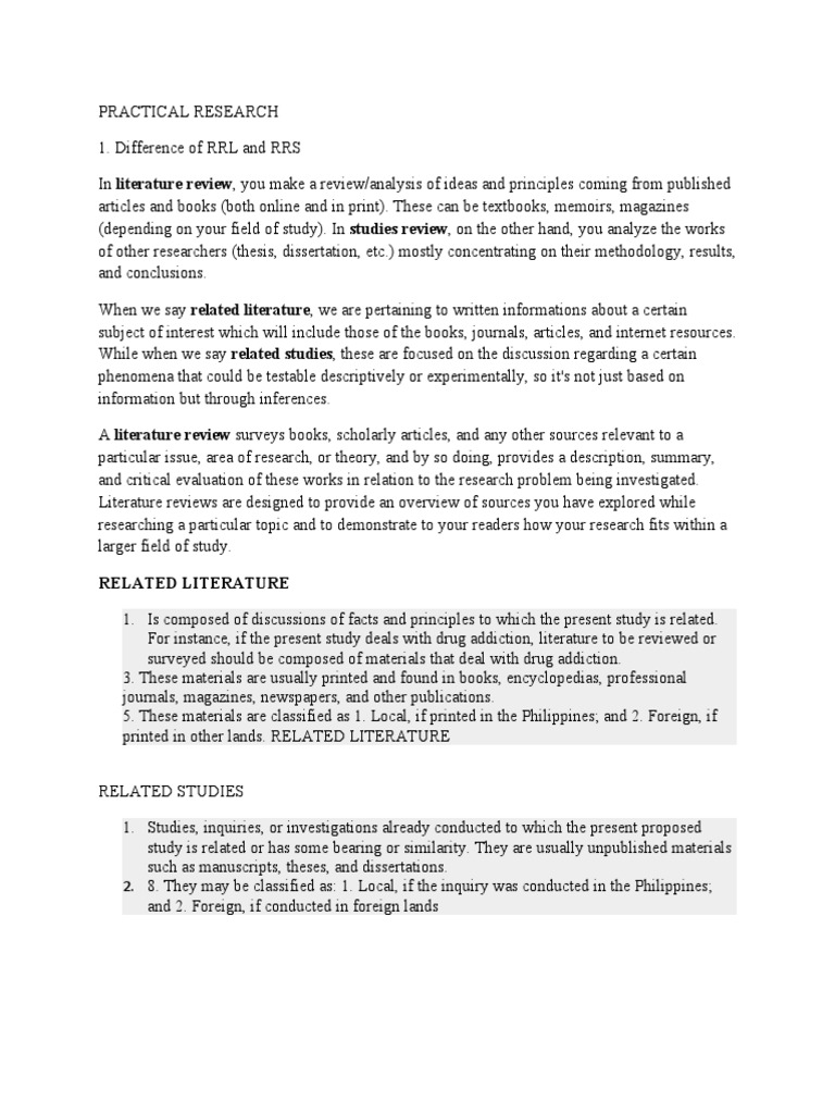 RRL, RRS, Apa | PDF | Citation | Apa Style