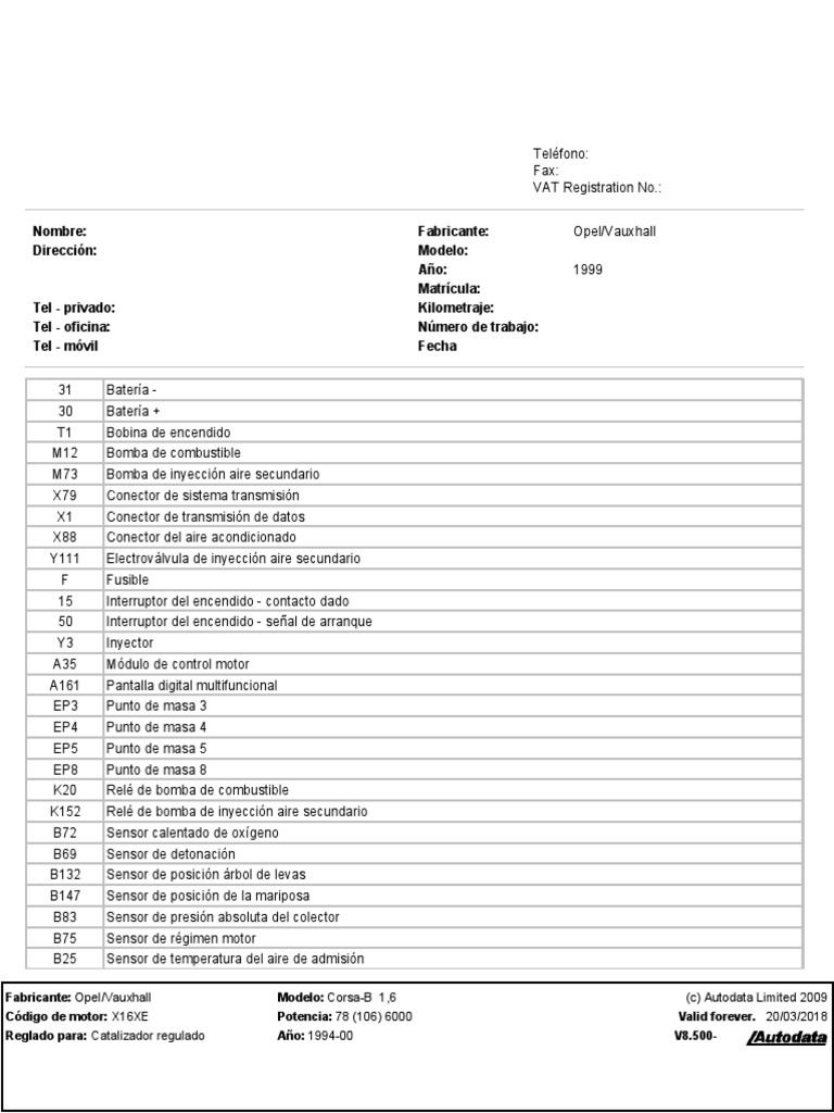 Diagrama De Motor Chevy 1.6 Diagramas Automecanico Esquemas