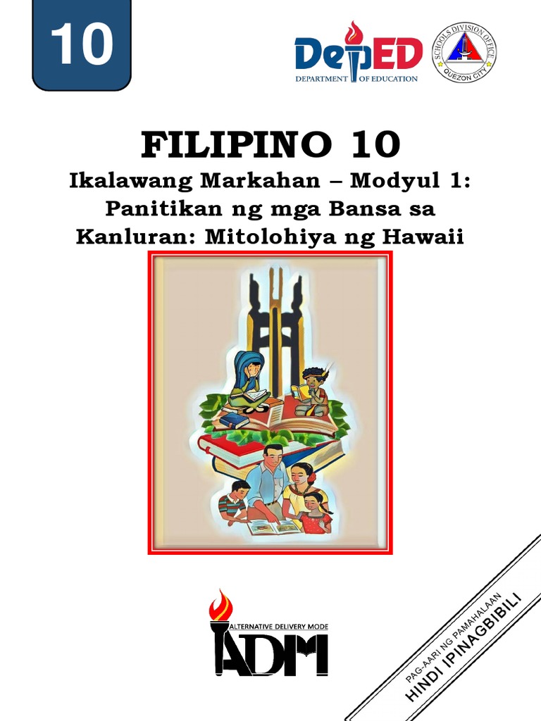 Filipino10 q2 Mod1 Mitolohoya v1 | PDF Filipino10 q2 Mod1 Mitolohoya v1 | PDF