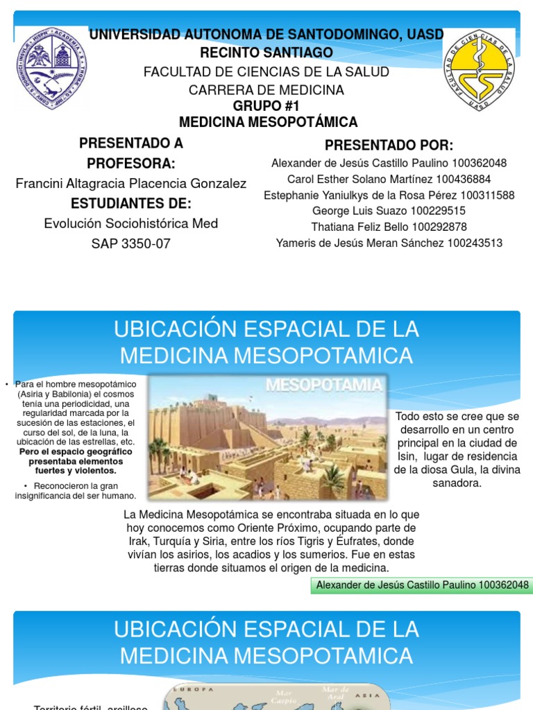 Medicina Mesopotámica: Orígenes y Contextos | PDF | Mesopotamia ...