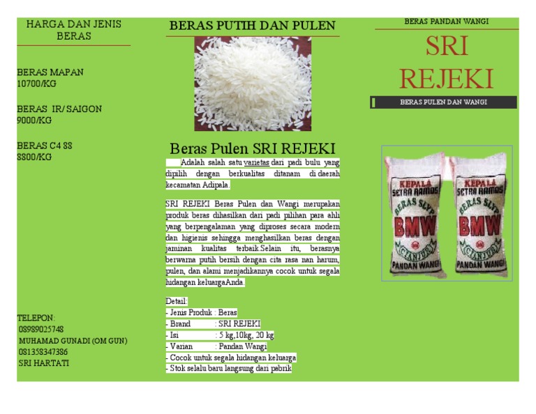 Brosur Beras | PDF
