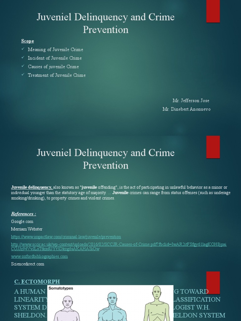 Juveniel Delinquency and Crime Prevention: Scope | PDF | Juvenile ...