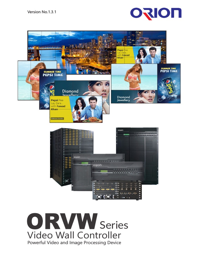 ORION-ORVW Series Video Wall Controller.1.3.1 | PDF | Hdmi | Display ...