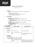 General and Specific Statement Detailed Lesson Plan in English | PDF ...