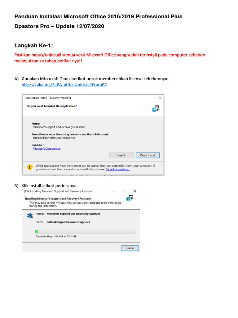 Panduan Instalasi Office 2019 | PDF